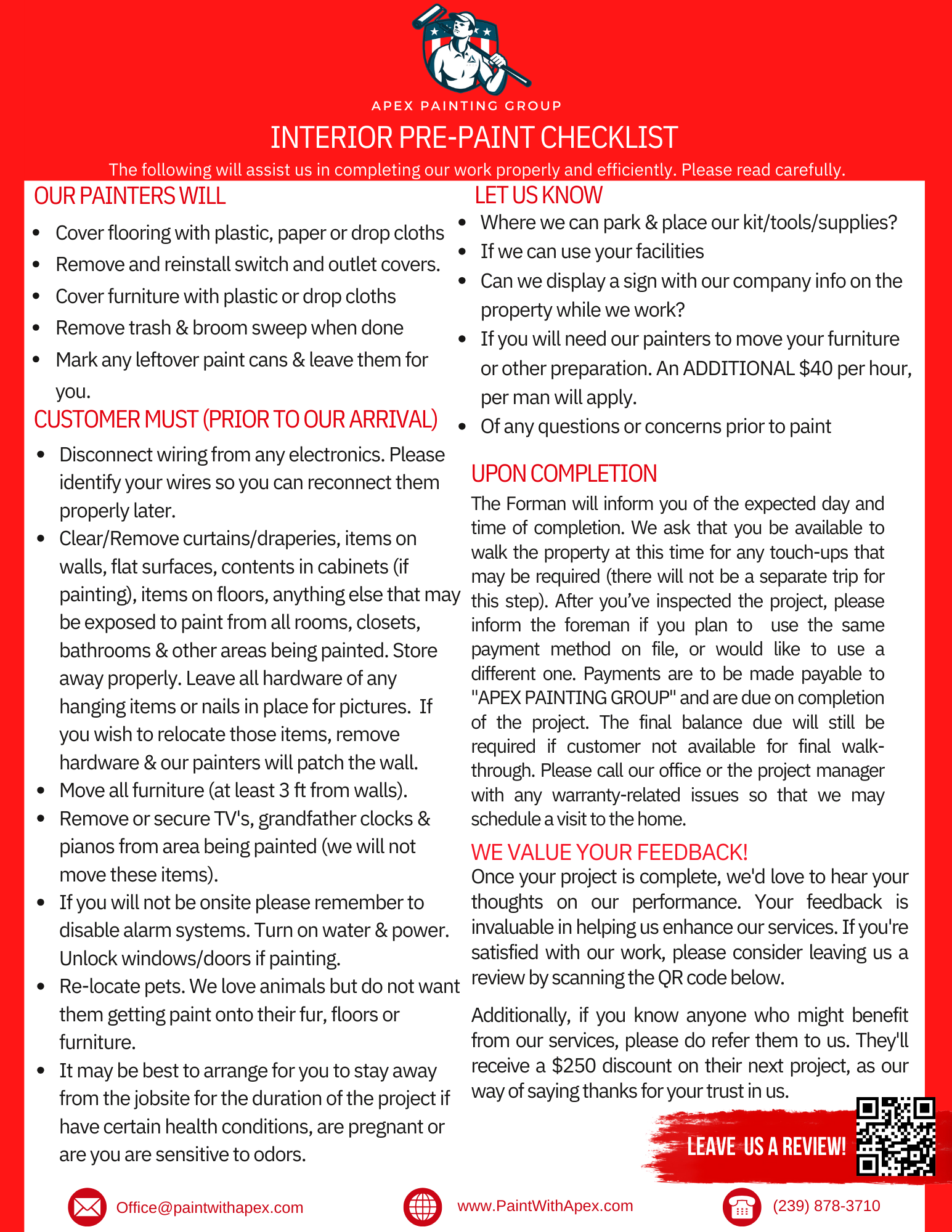 Interior-Pre-Paint-Checklist - Apex Painting Group